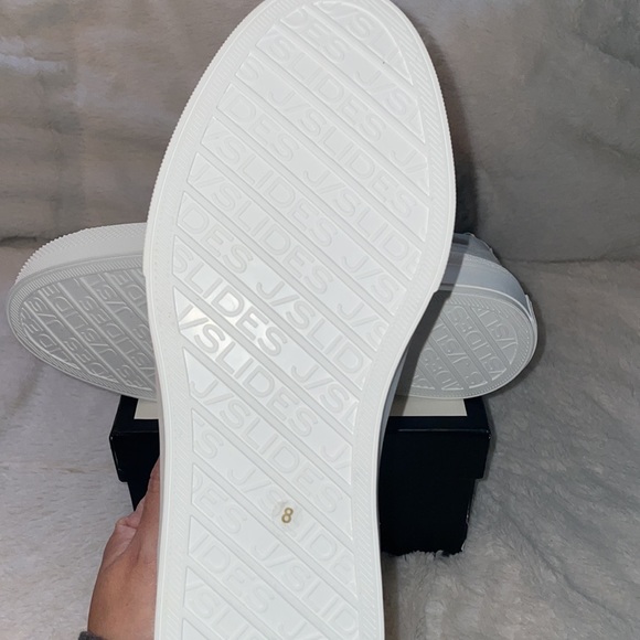 J/SLIDES | Shoes | Nwt Jslides Gia Light Grey Leather | Poshmark